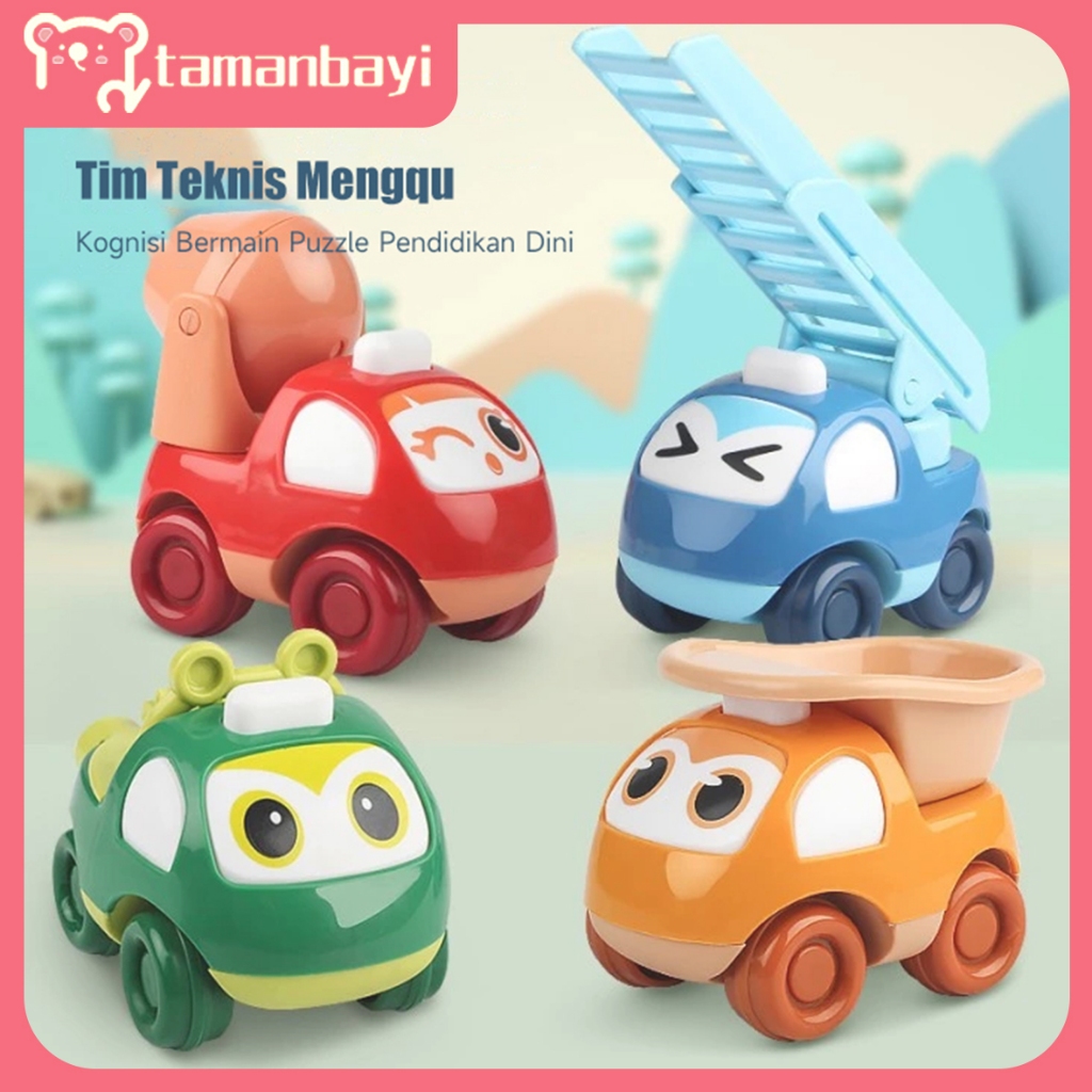 Jual (4PCS) Mainan Edukasi Anak Bayi Truk Mobil Mobilan Truk Inersia ...