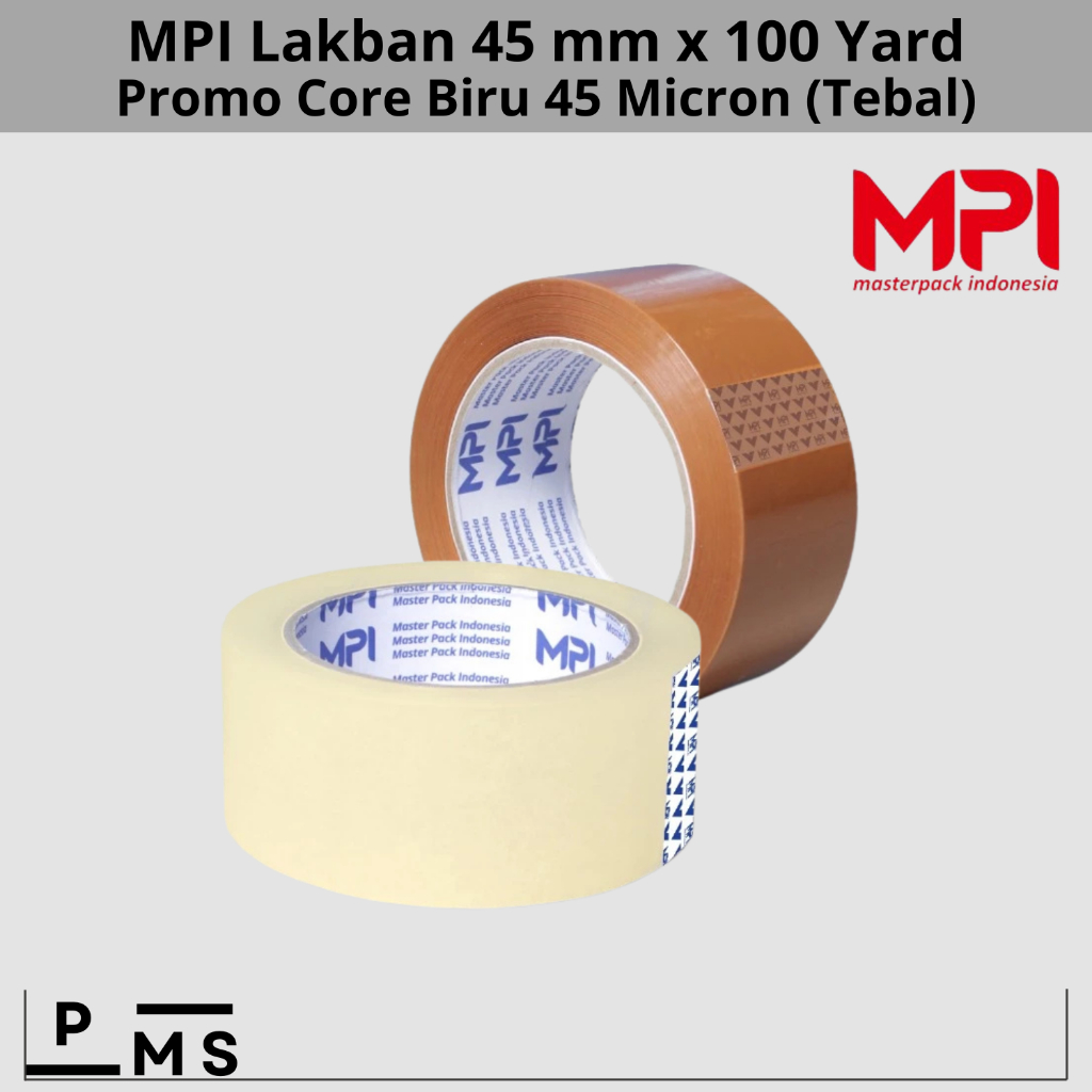 Jual PROMO Lakban Bening MPI 100 Yard - Lakban Cokelat MPI 100 Yard 45 ...