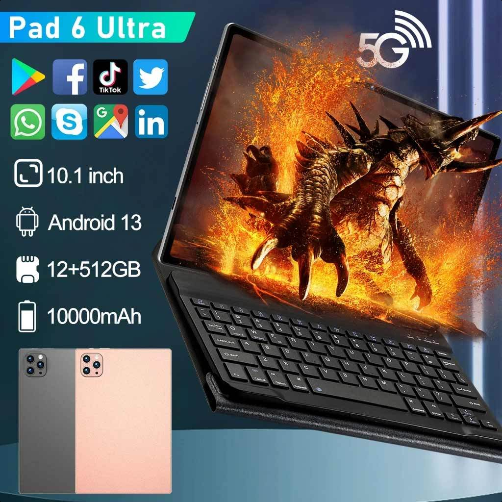 Jual Tablet PC Pad 6 Ultra 10.1-inch HD large screen 16GB+512GB running ...