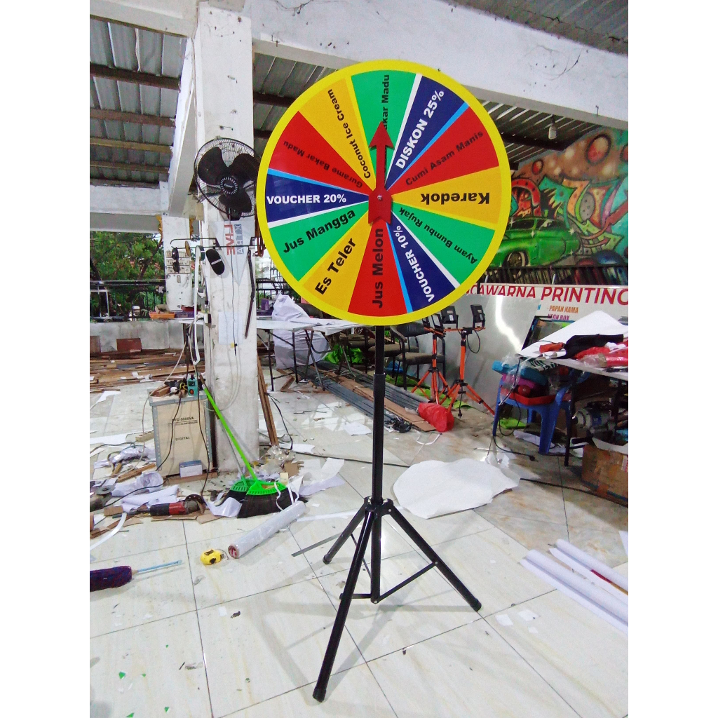 Jual Spinwhell Custom/Roda Undian Custom/Spin Whell Printing | Shopee ...