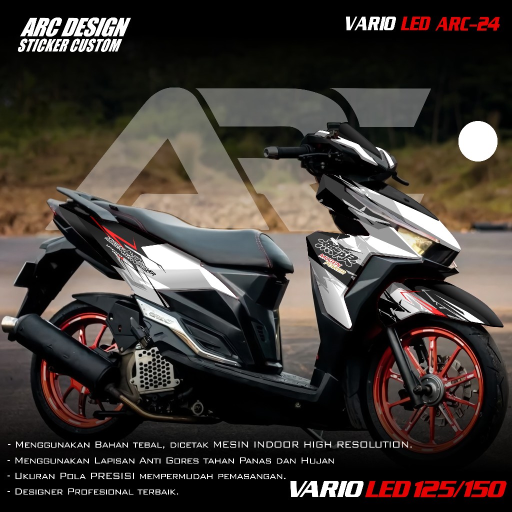 Jual (COD PROMO ) TERBARU Decal Sticker Honda Vario 125 150 LED 2015 ...