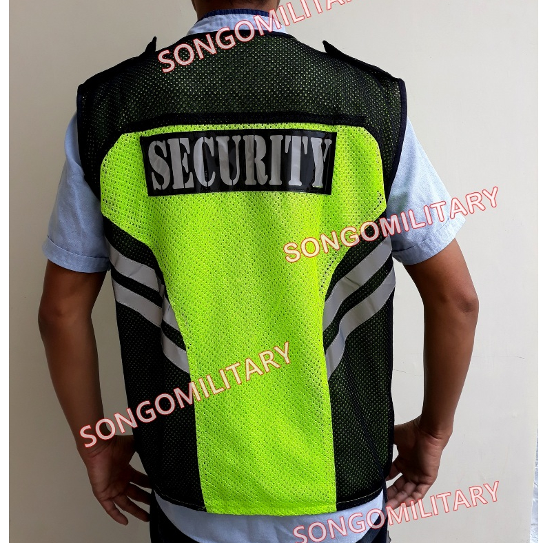 Jual SM Rompi Satpam / Rompi Security / Rompi Lapangan Satpam / Rompi ...