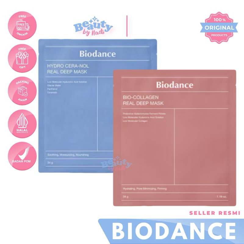 Jual BEAUTYBY.NADS | BIODANCE DEEP MASK BIO COLLAGEN REAL DEEP MASK ...