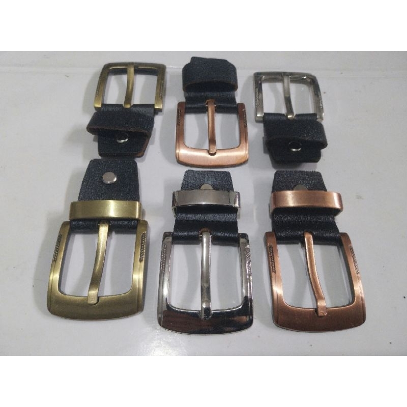 Jual KEPALA GESPER WARNA GJ 4265 + LIDAHAN KULIT HITAM + RING KULIT ...
