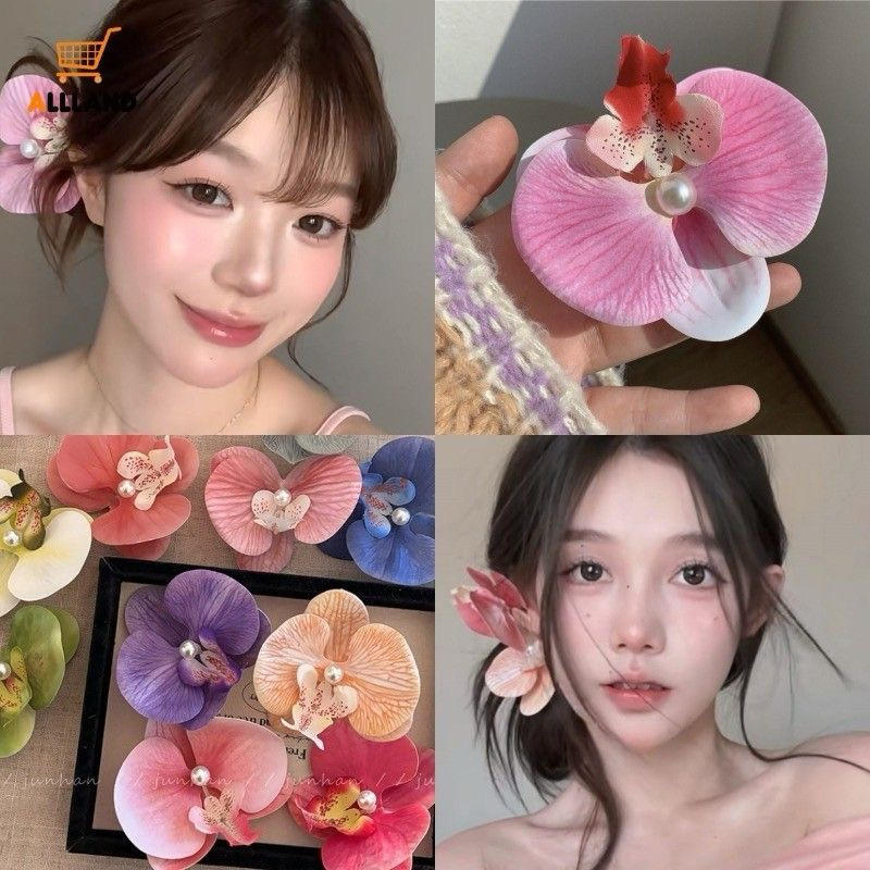 Jual jepit bunga anggrek / jepit anggrek premium / jepit anggrek korean ...