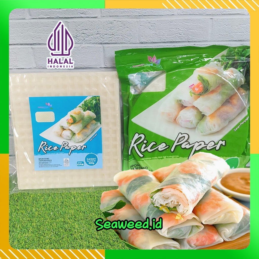 Jual Rice Paper Kulit Lumpia Java Super Food Bulat Kotak Halal | Shopee ...