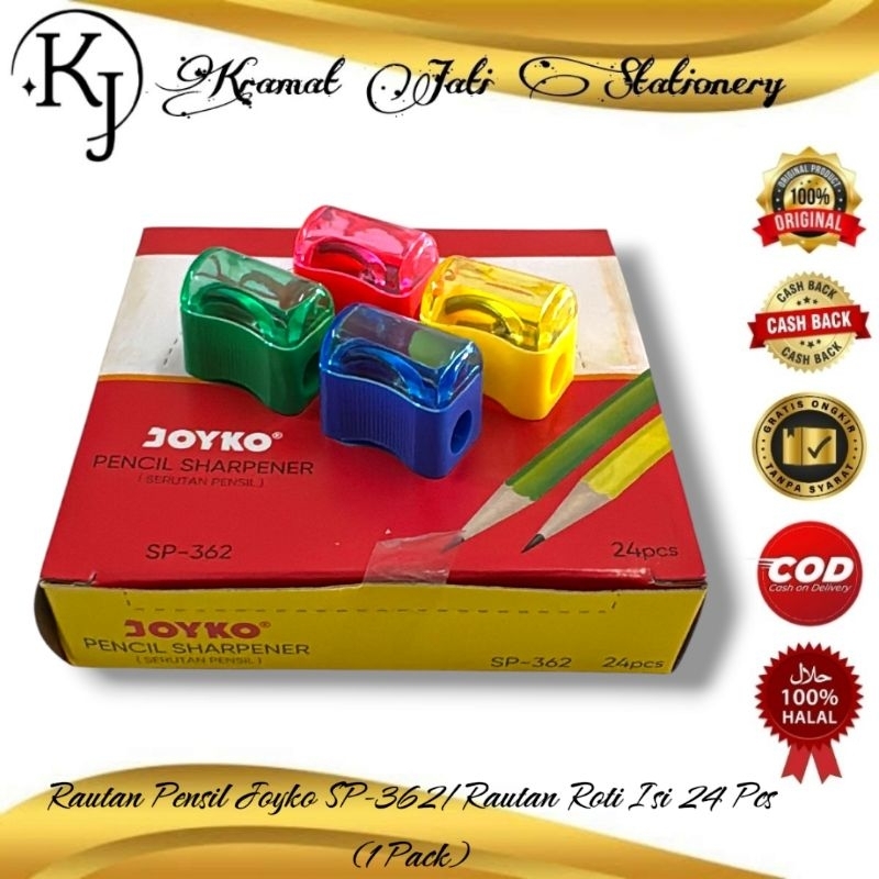 Jual Rautan Pensil Joyko SP-362/Rautan Roti Isi 24 Pcs (1 Pack ...