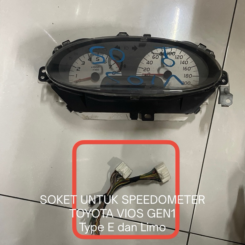 Jual Soket untuk speedometer Toyota Vios Gen1 type E dan Limo original ...