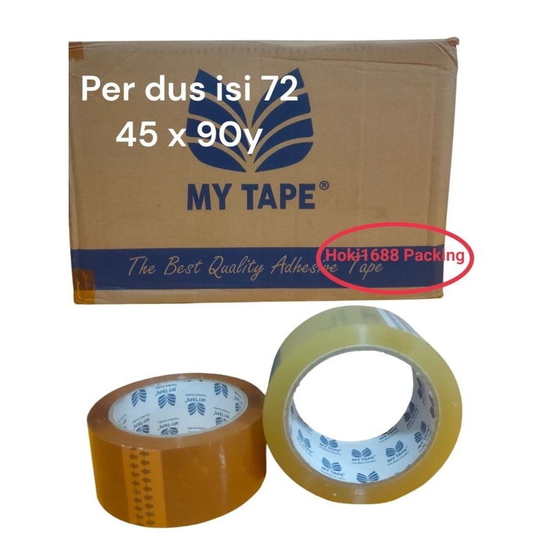 Jual Lakban May tape ukuran 45 x 100y per dus bening coklat | Shopee ...