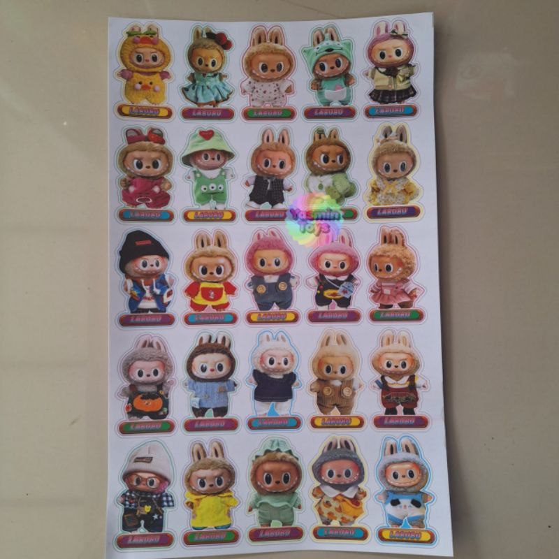 Jual STIKER LABUBU PERLEMBAR ISI 25PCS | Shopee Indonesia