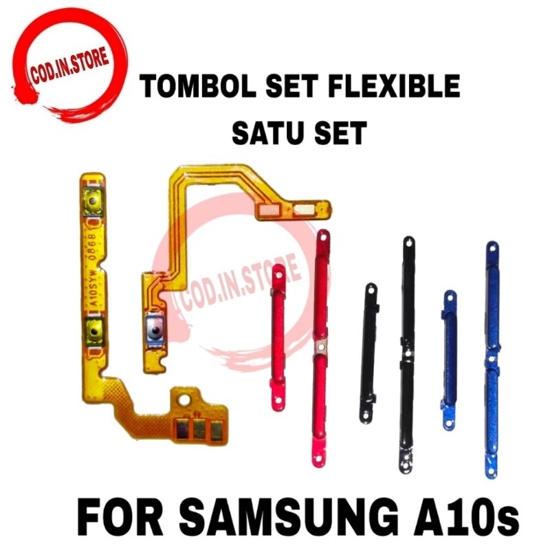 Jual Samsung A10s / A107 - Tombol Luar + Flexibel On Off Volume Flexi 1 Set | Shopee Indonesia