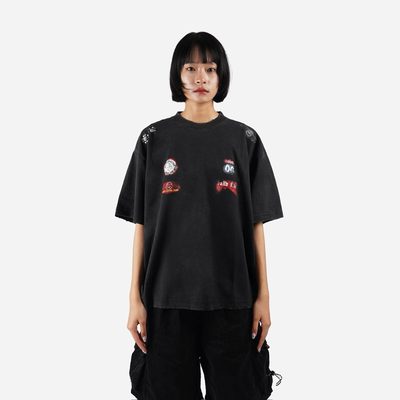 Jual FAITH FADE Workwear - Smiley Racing Team Boxy T-Shirt (Black ...