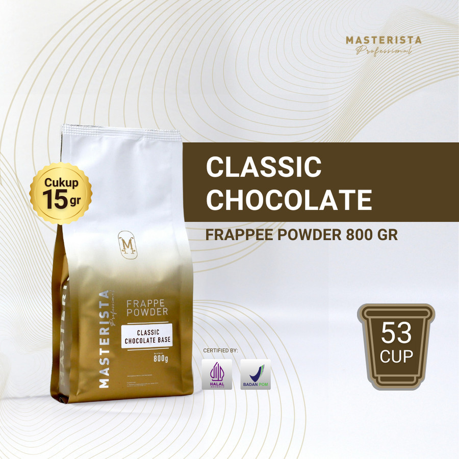 Jual Masterista Frappe Powder Bubuk Minuman Classic Chocolate Base 800 ...