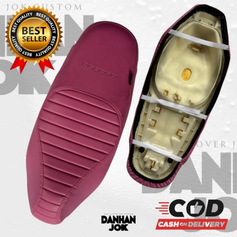 Jual Cover Jok Motor Full Warna Model Cafe Racer pemasangan tanpa ke ...