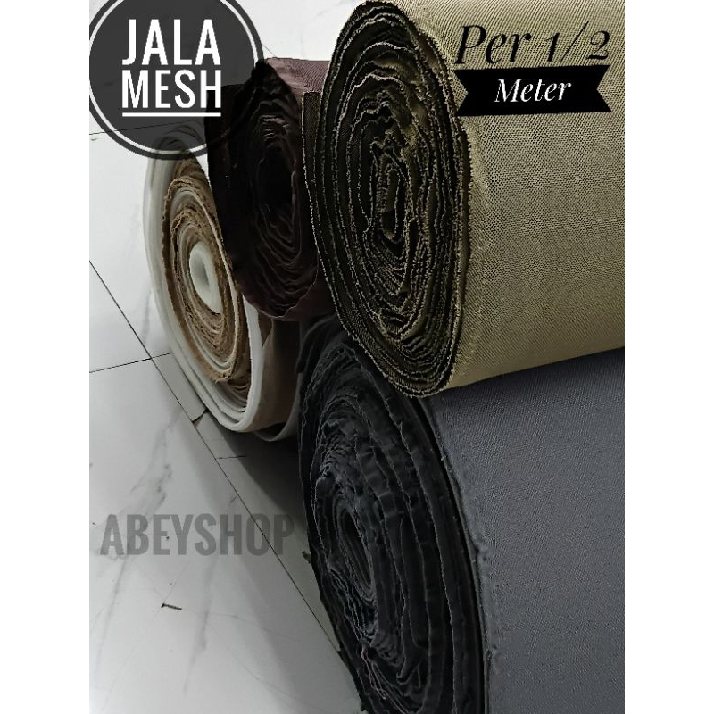 Jual Jala Mesh 3mm per 50 cm / nylon mesh / bahan busa helm | Shopee ...