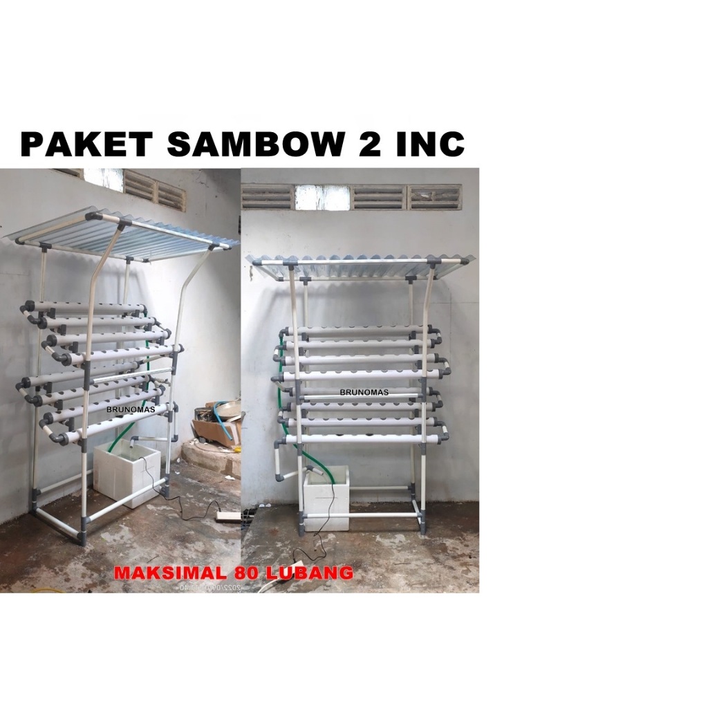Jual SAMBOW Model Paket Instalasi Pipa Hidroponik 2 inc Tebal aquaponik ...