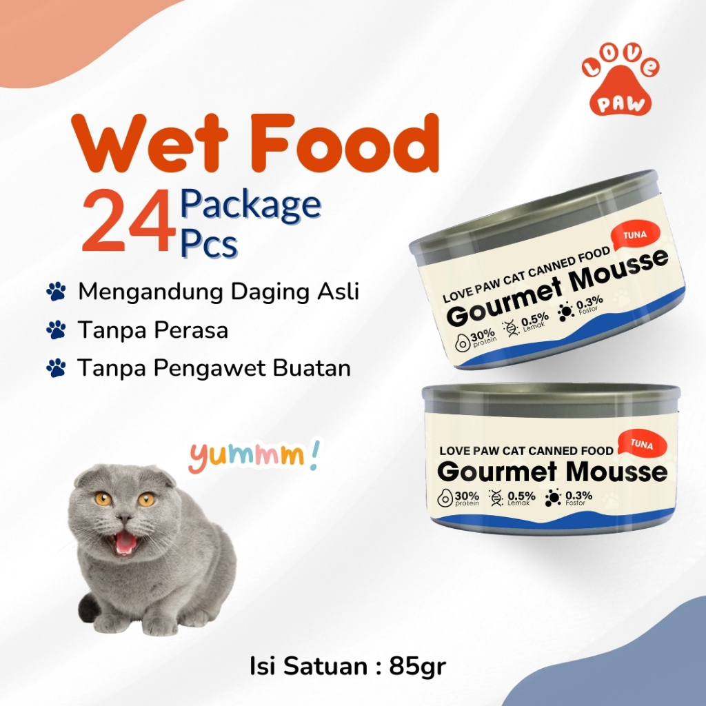 Jual Makanan Kucing Basah Kaleng 85 gr - Wet Food - Cat Canned Food ...