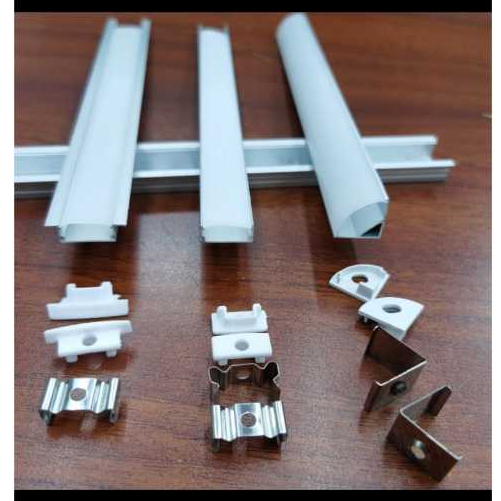 Jual LED Profile Cover Casing Housing LED Strip Rigid Aluminium 3 Meter ...