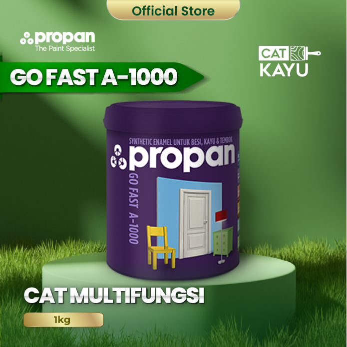 Jual PROPAN GO FAST A-1000 Cat Kayu Dan Besi Waterbased Ready 1kg ...