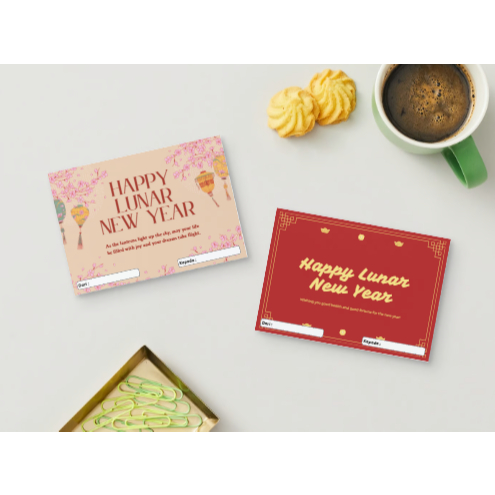 Jual KARTU UCAPAN IMLEK HADIAH HAMPER DIY DEKORASI BINGKISAN | Shopee ...
