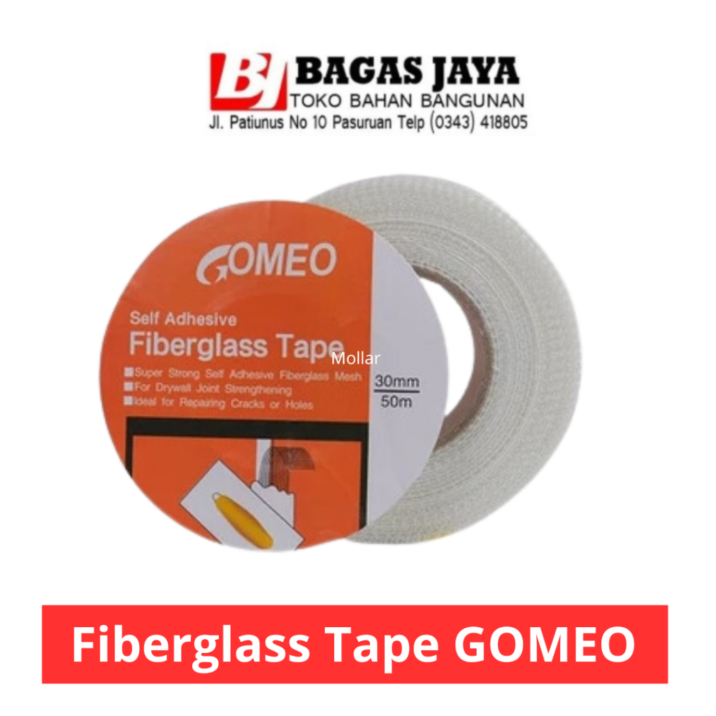 Jual Perban Gypsum Fiber Tape Gomeo Panjang 30 mm x 50 Meter | Shopee ...