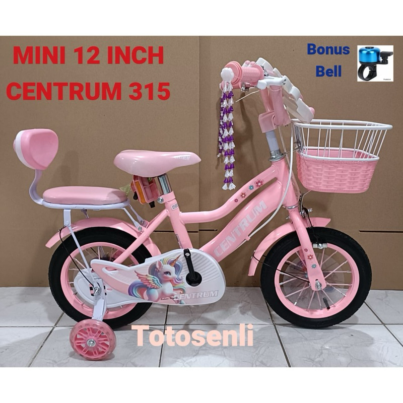 Jual sepeda mini anak cewek MINI 12 INCH CENTRUM 315 keranjang besi ...