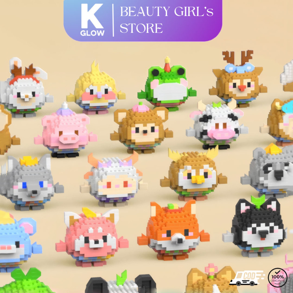 Jual ⚜️KGLOW⚜️ Mainan Edukatif Anak Kecil Balok Susun Lego Mini DIY ...