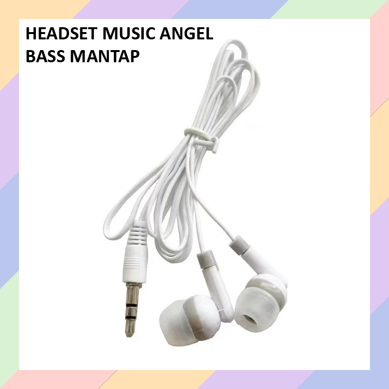 Jual BG02 Headset MUSIC ANGEL Handsfree Earphone MEGA BASS IN EAR HP ...