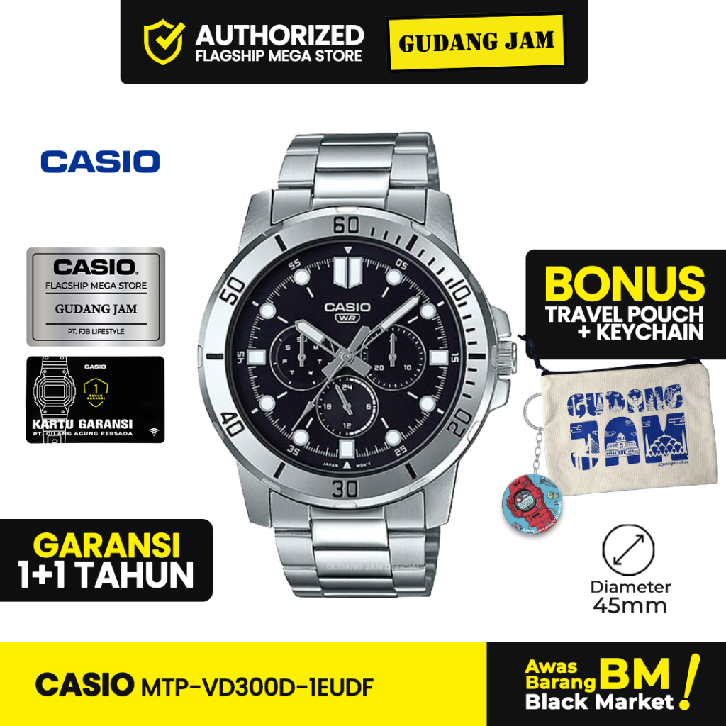 Jual Jam Tangan Casio MTP-VD300D-1EUDF MTP-VD300D-1E MTP-VD300D MTP-VD300 MTPVD300D MTPVD300 ...