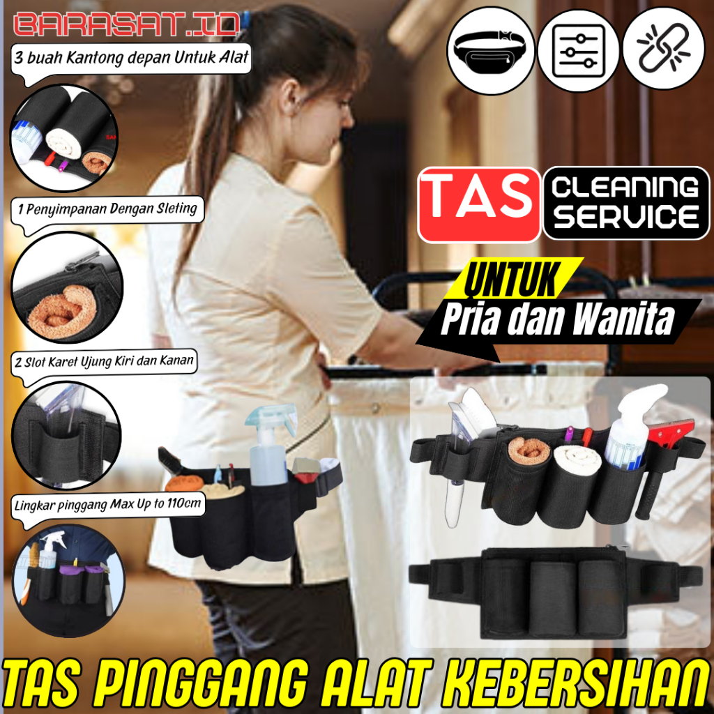 Jual Caddy Bag Office Boy Cleaning Service Tas PInggang Sabuk Wadah ...