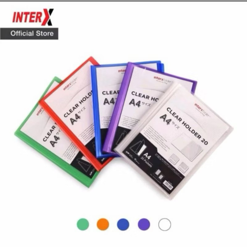 Jual Clear Holder A4 20 Pocket Inter X / Dokumen Keeper / Display Album ...