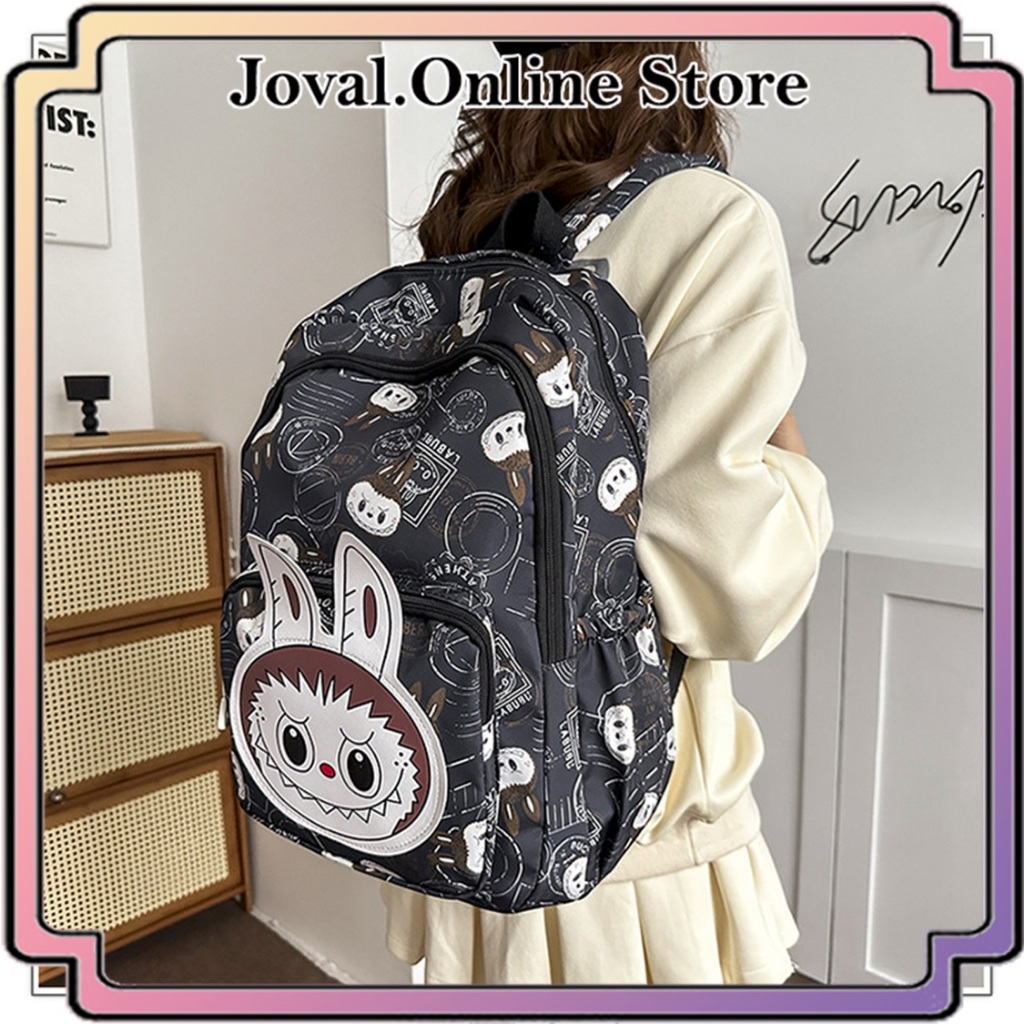 Jual TAS RANSEL MOTIF LABUBU / TAS SEKOLAH LABUBU / TAS RANSEL ANAK SEKOLAH TK PAUD SD SMP SMA ...