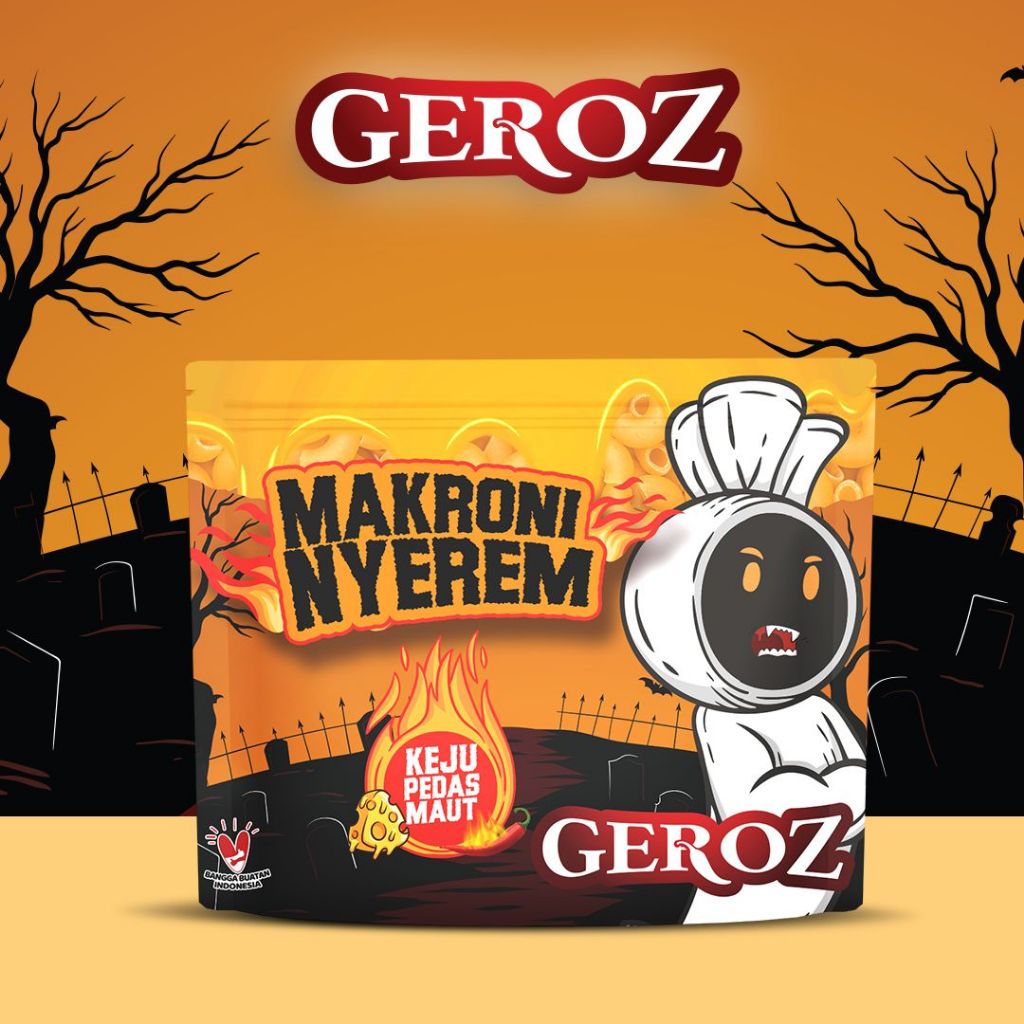 Jual Geroz - Makroni Nyerem - Rasa Keju Pedas | Shopee Indonesia