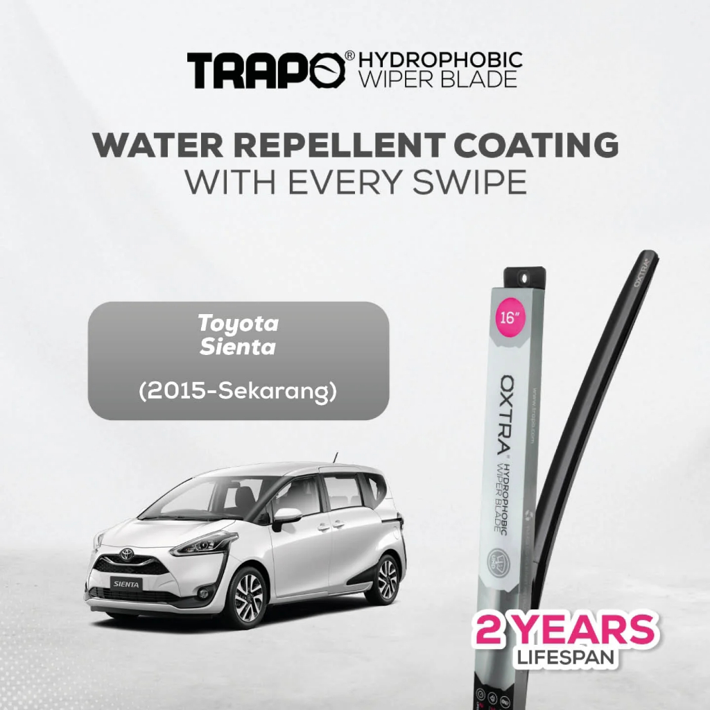 Jual Trapo Hydrophobic Wiper Blades Trapo Wiper Mobil Toyota Sienta ...