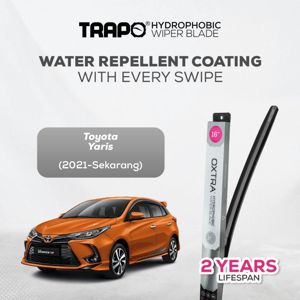 Jual Trapo Hydrophobic Wiper Blades Trapo Wiper Mobil Toyota Yaris ...