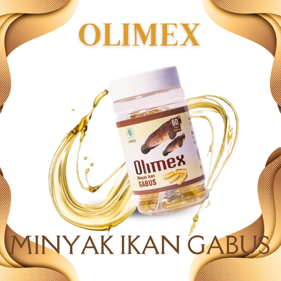 Jual Olimex Minyak Albumin Ikan Gabus kutuk Oil Asli original 60 Kapsul | Shopee Indonesia