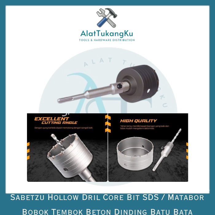 Jual Sabetzu Hollow Core Drill Bit SDS / Mata Bor Pelubang Bobok Beton ...
