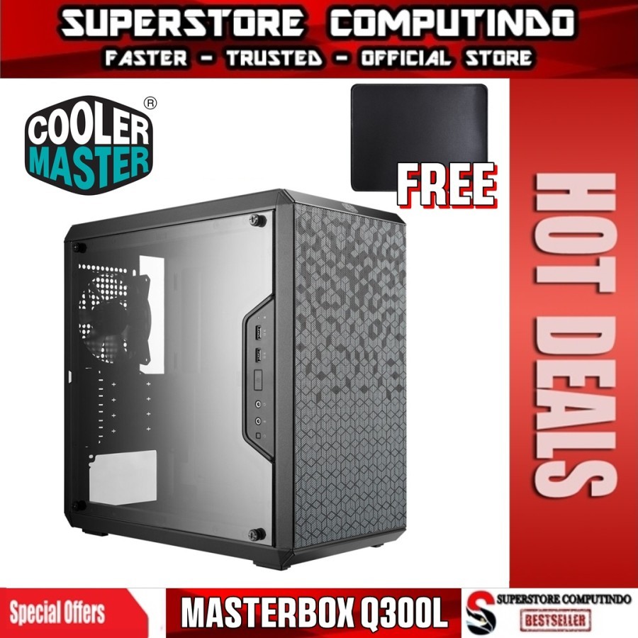 Jual Casing Cooler Master MasterBox Q300L Mini Tower PC Case | Shopee Indonesia