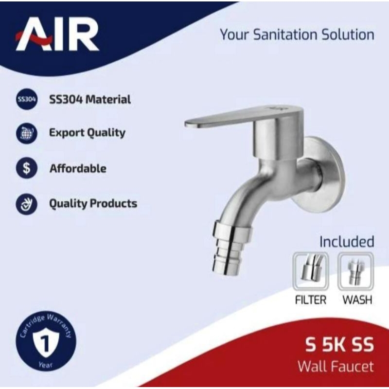 Jual KRAN DINDING / KRAN TEMBOK S 5K SS | Shopee Indonesia