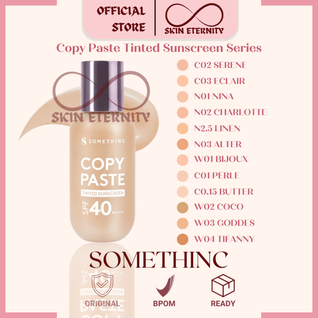 Jual SOMETHINC Copy Paste Tinted Sunscreen SPF 40 PA++++ Foundation dan ...