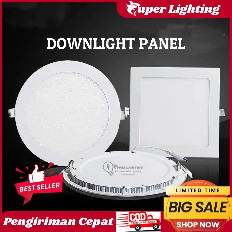 Jual DOWNLIGHT PANEL LED 3W/6W/9W/12W/18W LAMPU DOWNLIGHT PLAFON BULAT ...