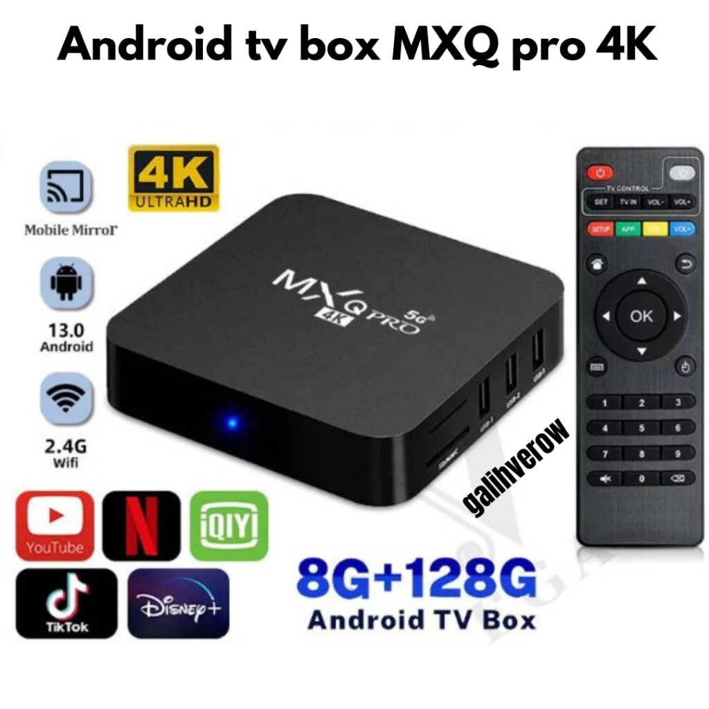 Jual MXQ Pro TV Box Android 8G+128G - Android tv box MXQ pro 4K -5G tv ...