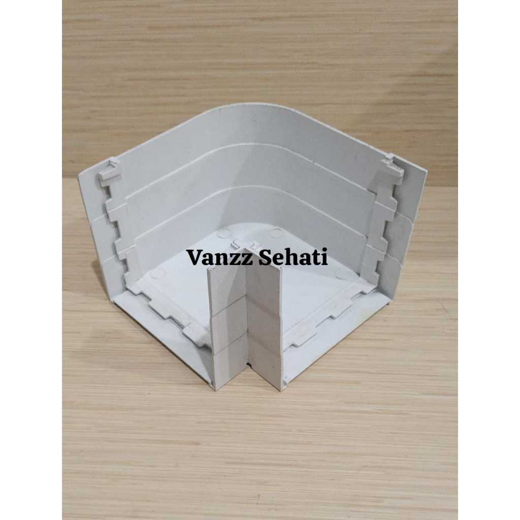 Jual Belokan / Siku Talang Air Petak Putih Tebal Ukuran 4 Inch | Shopee ...