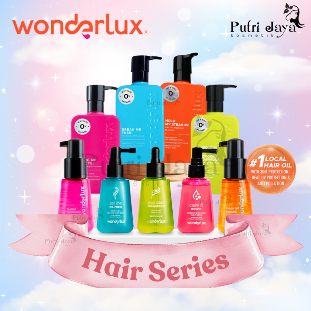 Jual WONDERLUX Hair Care Series | Shampoo / Hair Oil Serum | Calm It ...