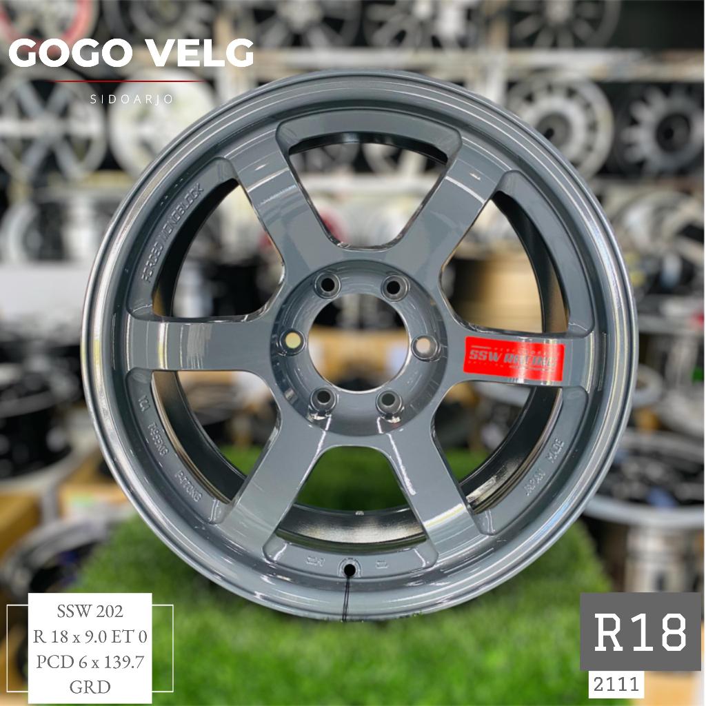 Jual Velg Mobil R18 ORI TE37 SSW 202 PCD 6x139,7 Lebar 9 ET 0 Pajero Fortuner Hyundai H1 Ring 18 ...