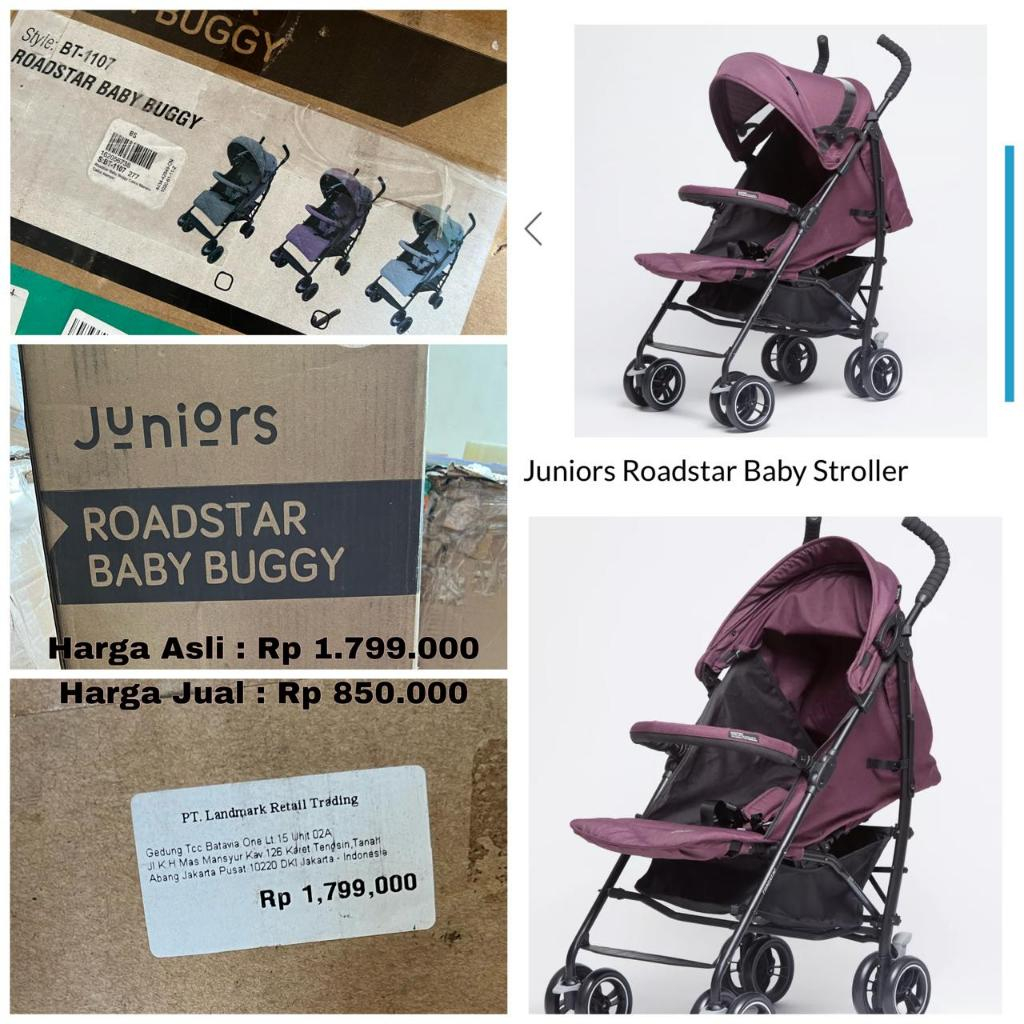 Jual Juniors Roadstar Red Babby Buggy Stroller | Shopee Indonesia