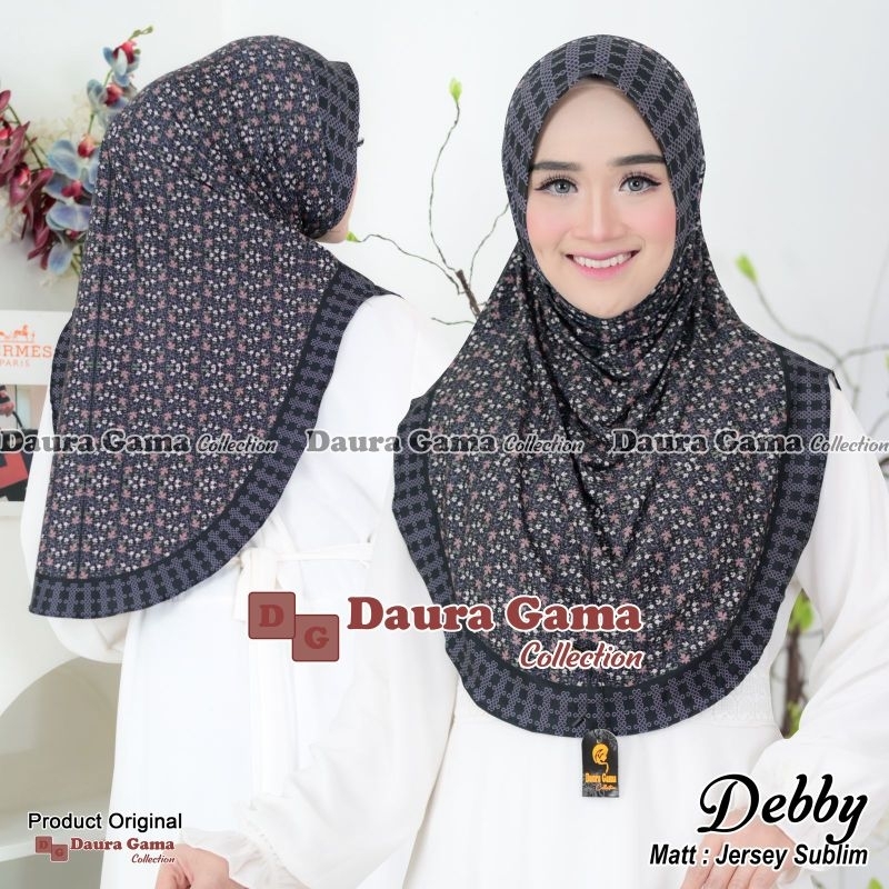 Jual JILBAB BERGO PRINTING MOTIF MALAY DEBBY BY DAURAGAMA HIJAB ...