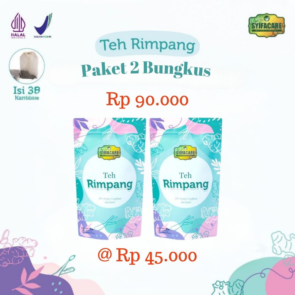 Jual Paket 2 Bungkus Teh Rimpang Original Isi 20 BPOM JSR | Teh Celup ...