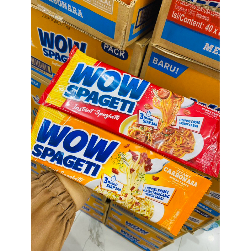 Jual WOW SPAGETI INSTANT SPAGHETTI BOLOGNESE CARBONARA HALAL termurah | Shopee Indonesia