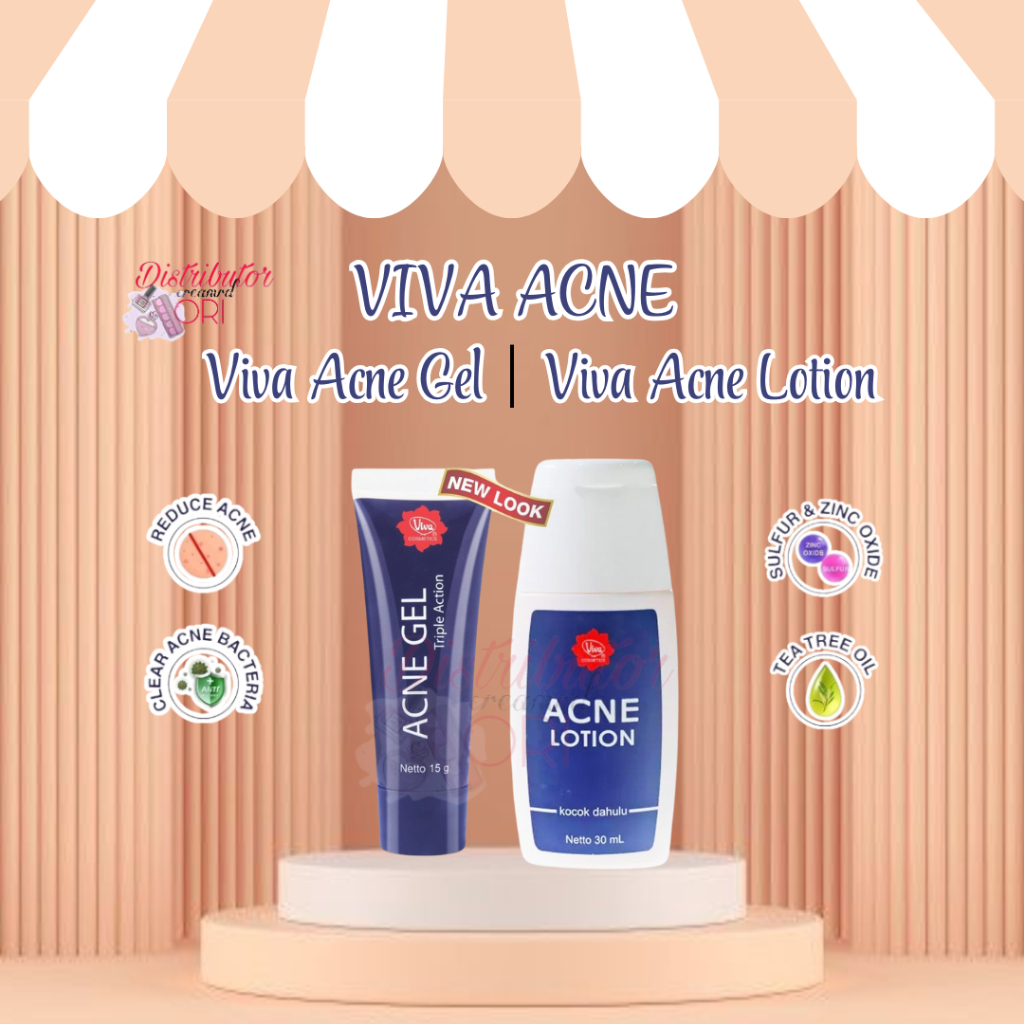Jual Viva Acne Gel 15g / Lotion 30ml Triple Action Halal | Shopee Indonesia